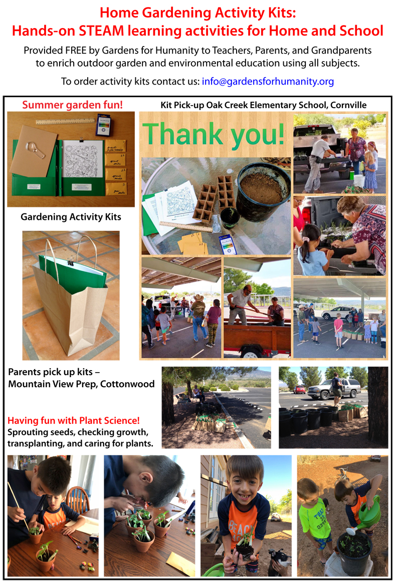 Home Gardening Activity Kits – Gardens for Humanity - Sedona, AZ